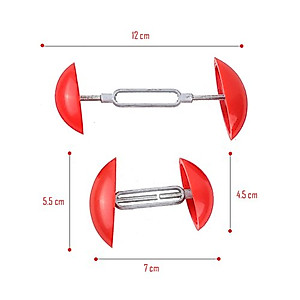 Jewelvwatchro 1Pair Mini Shoe Stretchers, Men Women Shoe Stretchers Shaper Expander Width Extender Adjustable-Red
