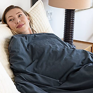 Yogibo Calm Weighted Blanket, Ultra Soft, with Washable Outer Cover, 15 lb, Full Body Size 78 x 48 Inches
