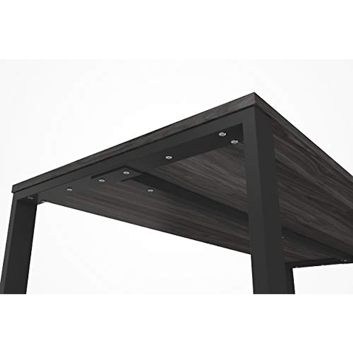 HON Basyx Commercial-Grade Executive Desk, 55", Gray