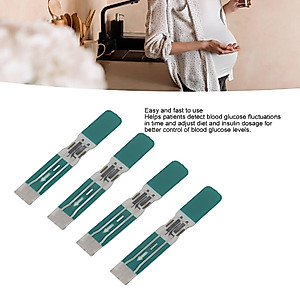 Luqeeg 50PCS Glucose Test Strips, PET Accurate Diabetes Testing Strips, Sugar Testing for Preventing Hyperglycemia, Self Sugar Monitoring