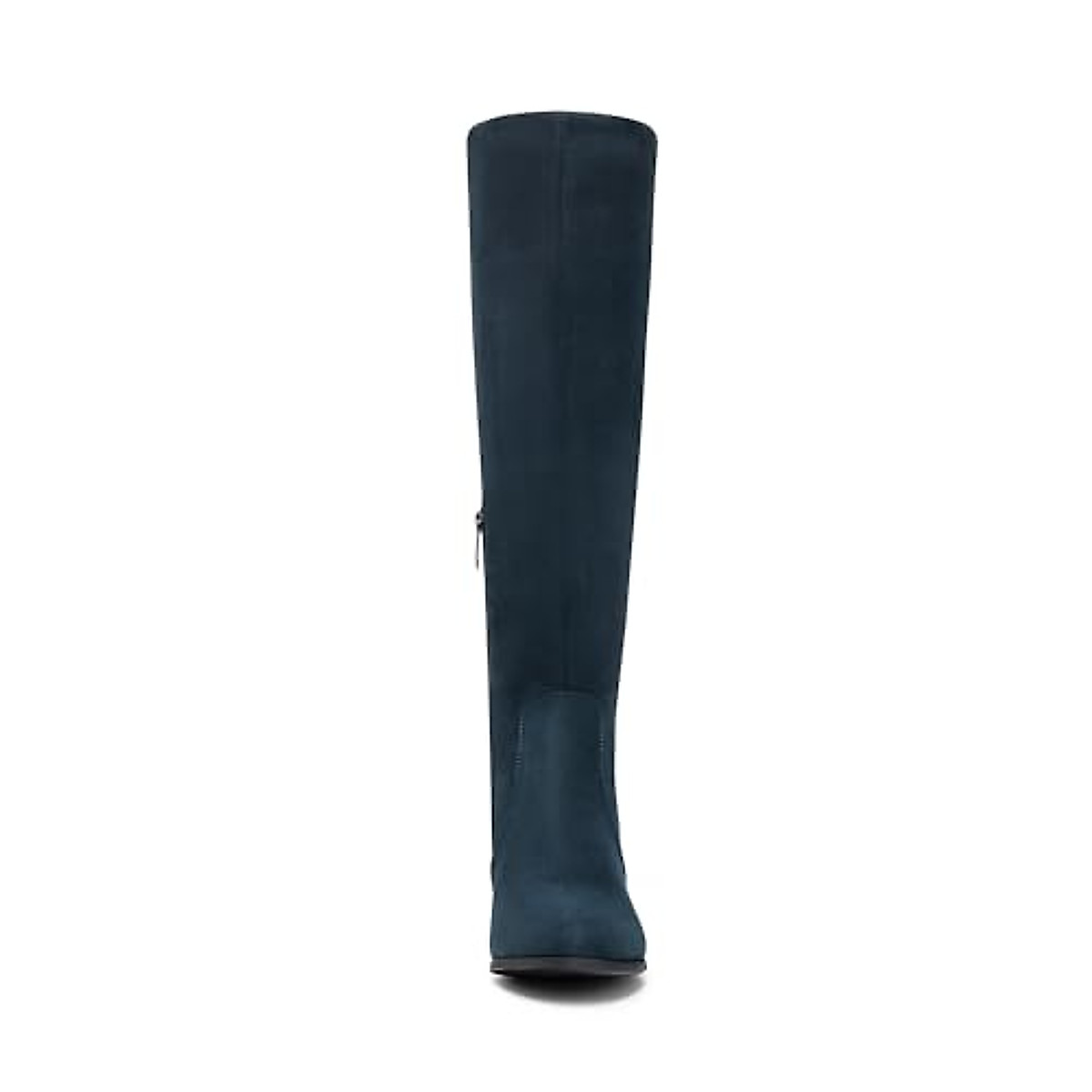 DREAM PAIRS Women's Chunky Heel Knee High and Up Boots,Size 10,DARK/BLUE,MIDLEG