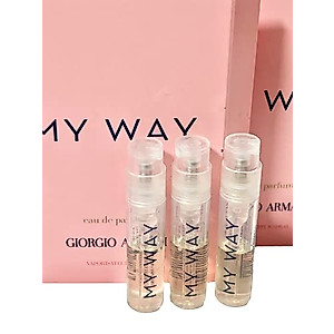 GIORGIO ARMANI My Way Sample Perfume Women Spray 1.2 ml / 0.04 oz - set of 3