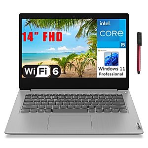 Lenovo IdeaPad 3 14 14" FHD Business Laptop Computer, Intel Quad-Core i5-1135G7 (Beat i7-1065G7), 12GB DDR4 RAM, 512GB PCIe SSD, WiFi 6, BT 5.0, Platinum Grey, Windows 11 Pro