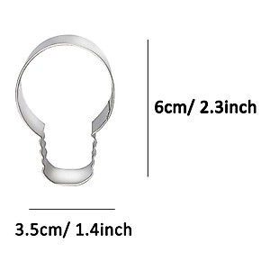 WJSYSHOP Bulb Cookie Cutter Stainless Steel