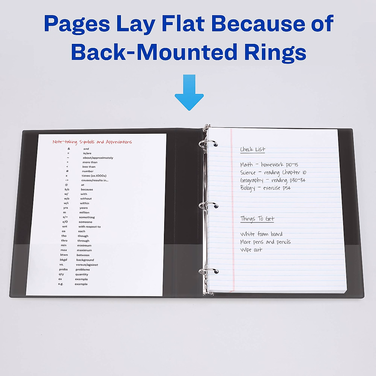 Avery Durable View 3 Ring Binder, 1/2 Inch Slant Rings, 4 Black Binders (05736)