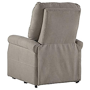 Signature Design by Ashley Markridge Modern Electric Power Lift Recliner for Elderly, Gray
