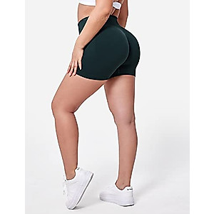 VOYJOY Women Workout Shorts 3.6" Scrunch Butt Lifting Gym Shorts Seamless Yoga Biker Shorts