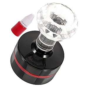 COHEALI 1 Set photosensitive Stamp Postage Stamps time Learning Stamper Teaching Clock Stamps Clock Seals Clock Learning Stamps Round Model Gift die Student Printing Ink