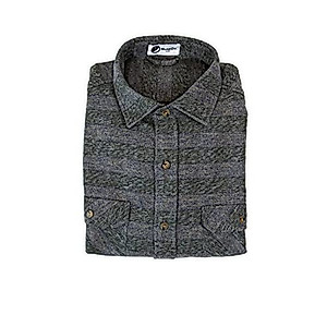 MuskOx Grand Flannel, Men’s Long-Sleeve Button Down Flannel Shirt (Large, Moss)