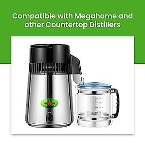 Distiller Filters - Activated Charcoal - Odor Absorbing. Works Great for Megahome and other Countertop Distillers (12 Pack)
