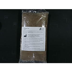 Lusofie 1Pc Faux Fur Fabric Brown Fur 4 x 60inch Fake Craft Fur Fluffy Fuzzy Fur Fabric Precut Strips for Costume DIY Gnomes Beard Santa Claus Hair Dwarf Cosplay Christmas Decoration