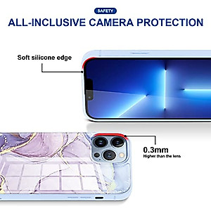 Yoedge Glitter Case for Xiaomi Redmi Note 10 (5G) / Poco M3 Pro, Marble Pattern Glossy Soft Silicone Case for Women Girly, Luxury Aesthetic Slim Shockproof Protective Phone Cover, Light Purple