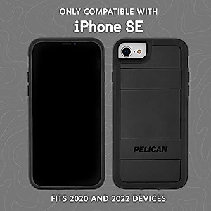 Pelican - PROTECTOR Series - Case For iPhone SE (Fits 2020 And 2022 Devices) - Compatible With iPhone 7 and 8 - Military Drop Protection - 4.7 Inch - Black