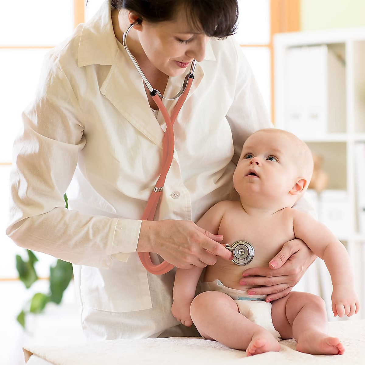 Dixie Ems Sprague-Rappaport Type Two Tube Stethoscope – Frosted Pink