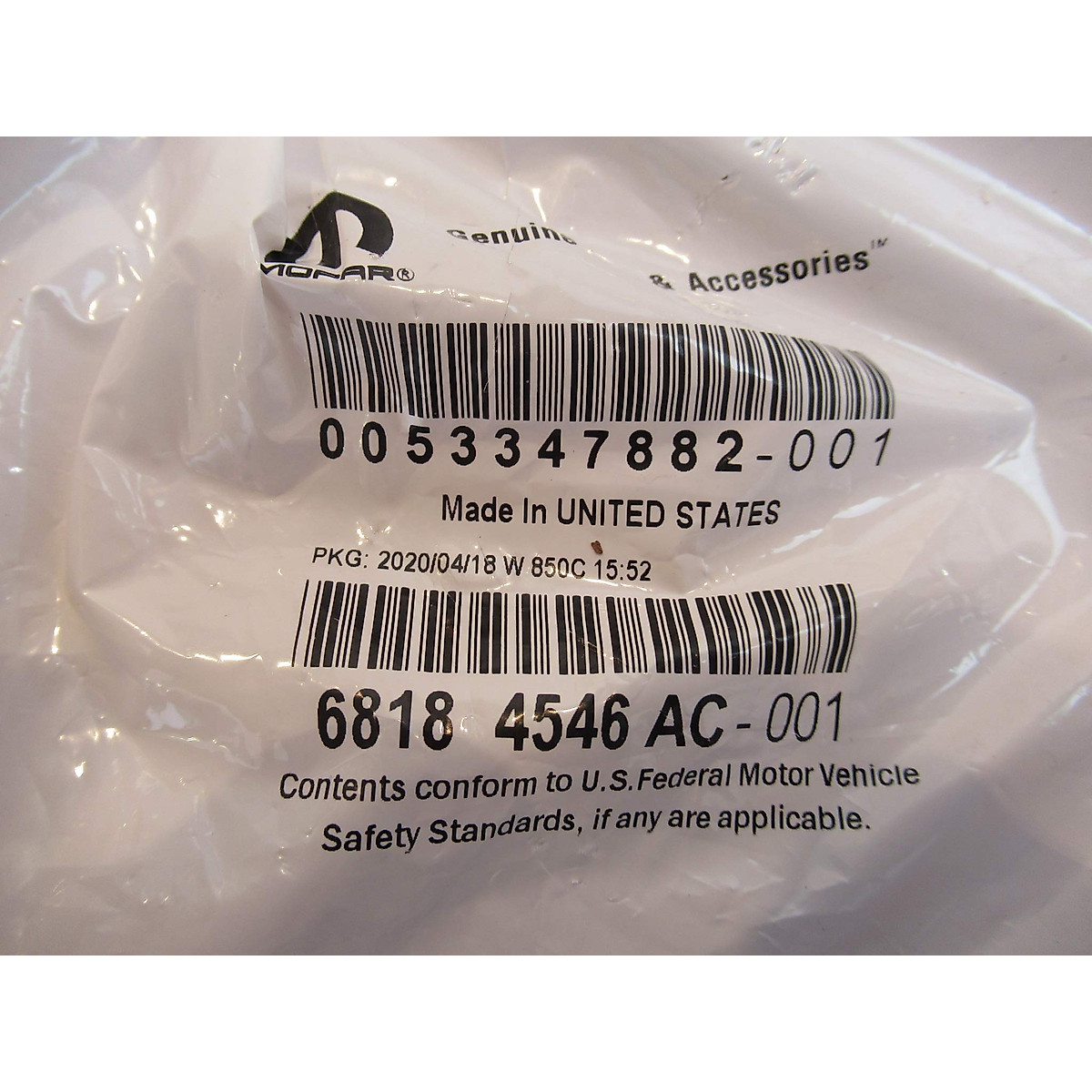 Mopar 2015-2021 Dodge Challenger Right Passenger Side Hood Bezel New OEM