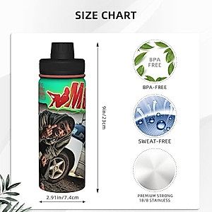 Mozzys Tumbler 18 oz Stainless Steel Sports Insulated Kettle Travel Drinking Cup Water Bottle with Lid