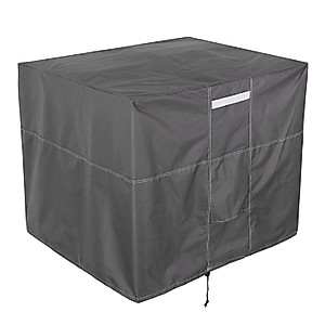 Yesland Square Air Conditioner Cover - 34 x 34 x 30 Inches - Durable AC Cover Water Resistant Fabric Windproof Design for Outside Units