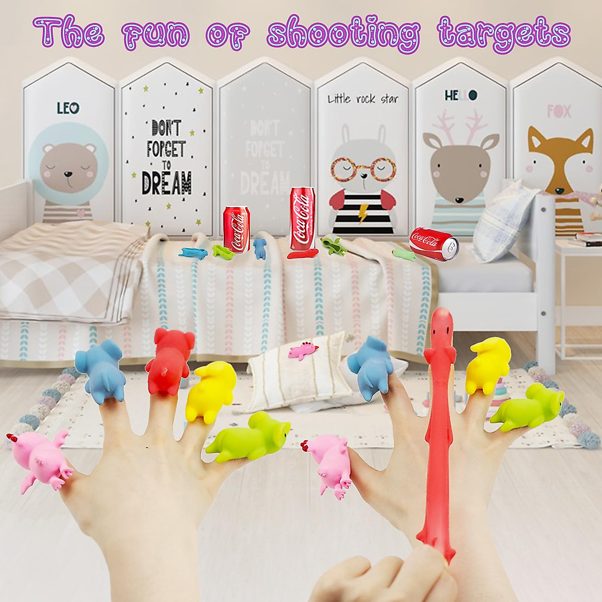 30 Pcs Slingshot Animals Finger Toys, Catapult Toys as Fun as Slingshot Chicken, Cute Shapes, More Colors, Great for Flying Games and Party Favors.