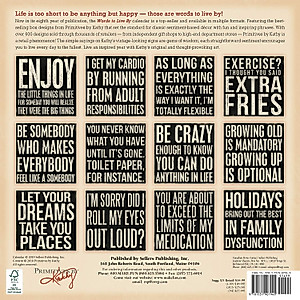 Words to Live by 2020 Wall Calendar