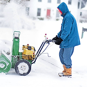 OZERO Winter Gloves for Men Women: Ski Warm Gloves for Cold Weather - M Denim & Black Snow Waterproof Gloves Heated