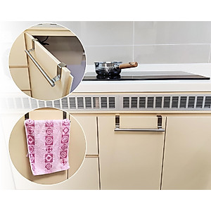 DS. DISTINCTIVE STYLE Kitchen Towel Holder Over Cabinet Door Towel Bar 2 Pieces Stainless Steel Kitchen Towel Hanger