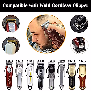 Replacement Blade for Wahl Clippers, Professional Precision 2 Hole Adjustable Hair Trimmer Parts Gold Silver Blades Compatible with Wahl 5 Star Series Cordless, Super Taper, Magic Clip Clipper 2pack