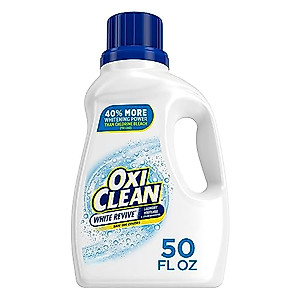 OxiClean White Revive Laundry Whitener and Stain Remover Liquid, 50 fl oz