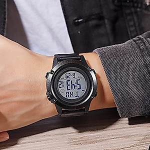 CKE Men's Digital Sports Watch Large Face Military Waterproof Watches for Men with Stopwatch Alarm