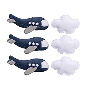 Sammy & Lou Airplane Baby Crib Mobile with Music, Crib Mobile Arm Fits Standard Crib Rail