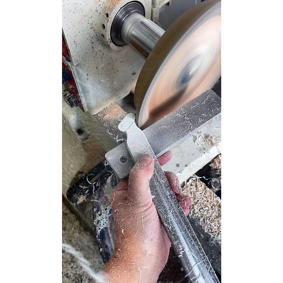 Simple Woodturning Tools Simple Scraper V 12" long angled carbide tool for steep or straight inside walls and bottom finishing, USA Made (Unhandled, Oval Cutter)