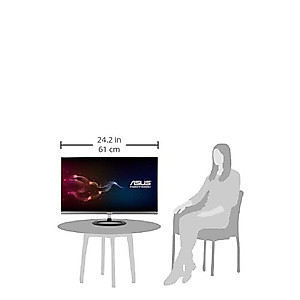 ASUS Designo 27" 1440P Monitor (MX27AQ) - QHD (2560 x 1440), IPS, Eye Care, Frameless, DisplayPort, HDMI, Space Gray + Black