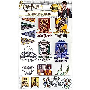 Cinereplicas Harry Potter - Temporary Tattoos (35 tattoos) - Official License
