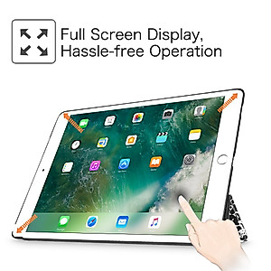 Fintie Case for iPad Pro 12.9 (2nd Gen) 2017 / iPad Pro 12.9 (1st Gen) 2015 - [SlimShell] Ultra Lightweight Standing Protective Cover with Auto Wake/Sleep, Composition Book Black