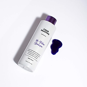 FOUR REASONS Purple Shampoo - Eliminates Brassy Tones in Blonde, Platinum, Gray Hair - Vegan & Cruelty-Free Toner - 10.15 fl oz