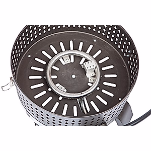 Fire Sense 62133 Sporty Campfire Portable Fire Pit LPG Gas 60,000 BTU Outdoor Firepit Includes Propane Stand Included - Dark Bronze - Round - 15"