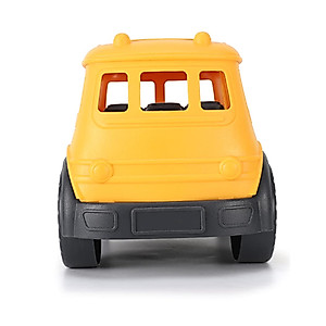 Liberty Imports Big Yellow School Bus Toy for Toddlers, Plastic Vehicle Truck for Kids Boys Girls Imaginary Play