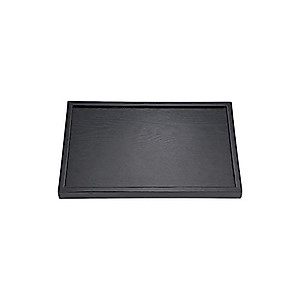 Wood Serving Tray, Rectangle Shape Solid Wood Tea Coffee Snack Food Meals Serving Tray, Plate Restaurant Trays(25*18*2cm)