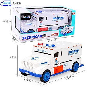 Yoego Kids Money Bank, Electronic Piggy Banks, Great Gift Toy for Kids Children, Cool Armored Car Bank Password Coin Bank, Perfect Toy Gifts for Boys Girls (White)