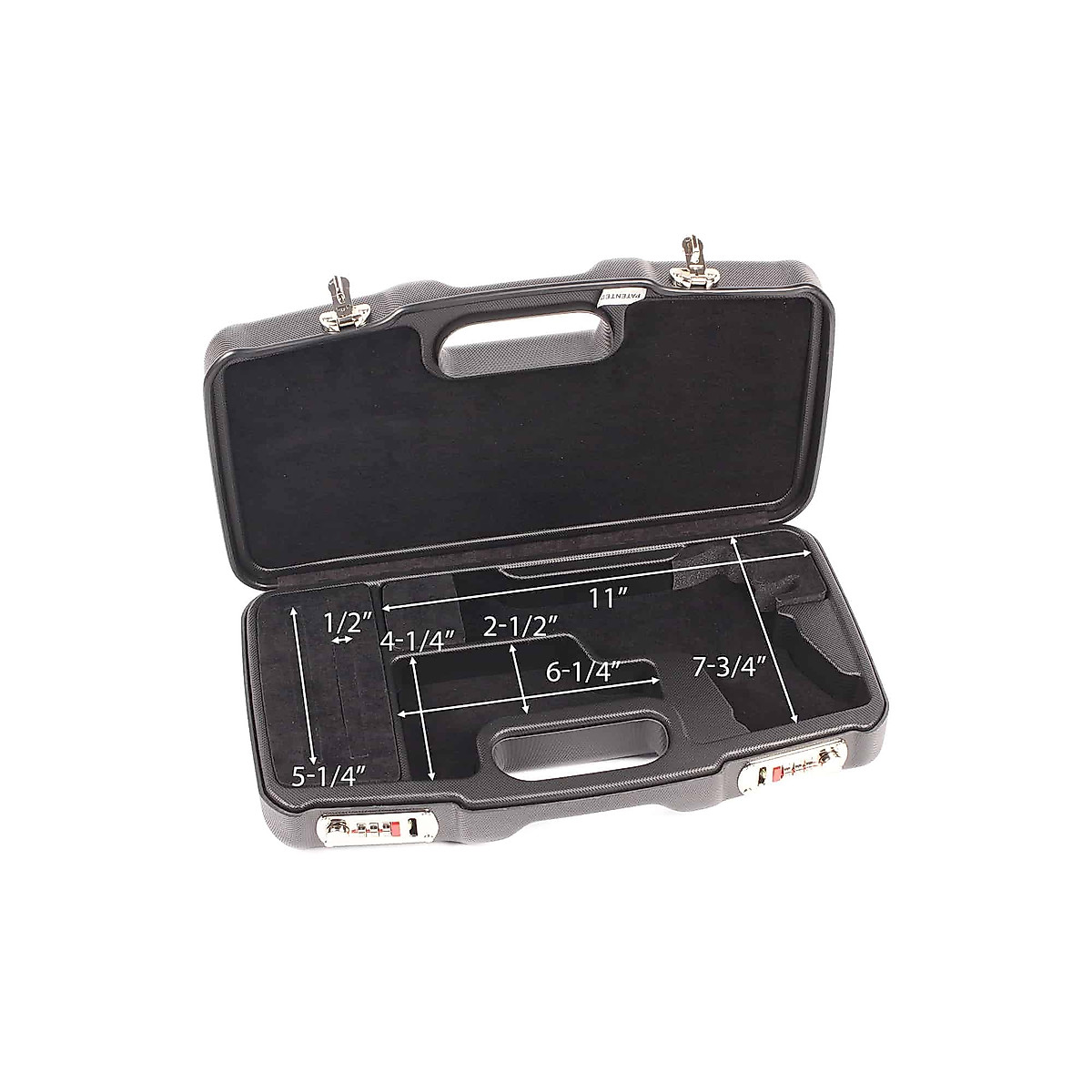 Negrini Cases 2018SR/5126 Dedicated 1911 Handgun Case, Black/Black