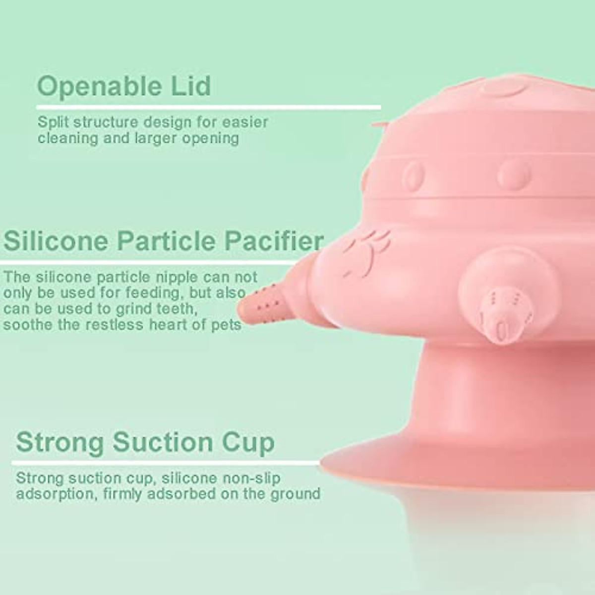 Puppy Feeder Milk Bowl,Puppy Milk Feeder,Puppy Nursing Station, Puppy Feeder for Multiple Puppies, 240ml Doggie Bubble Feeder Puppy Bottles