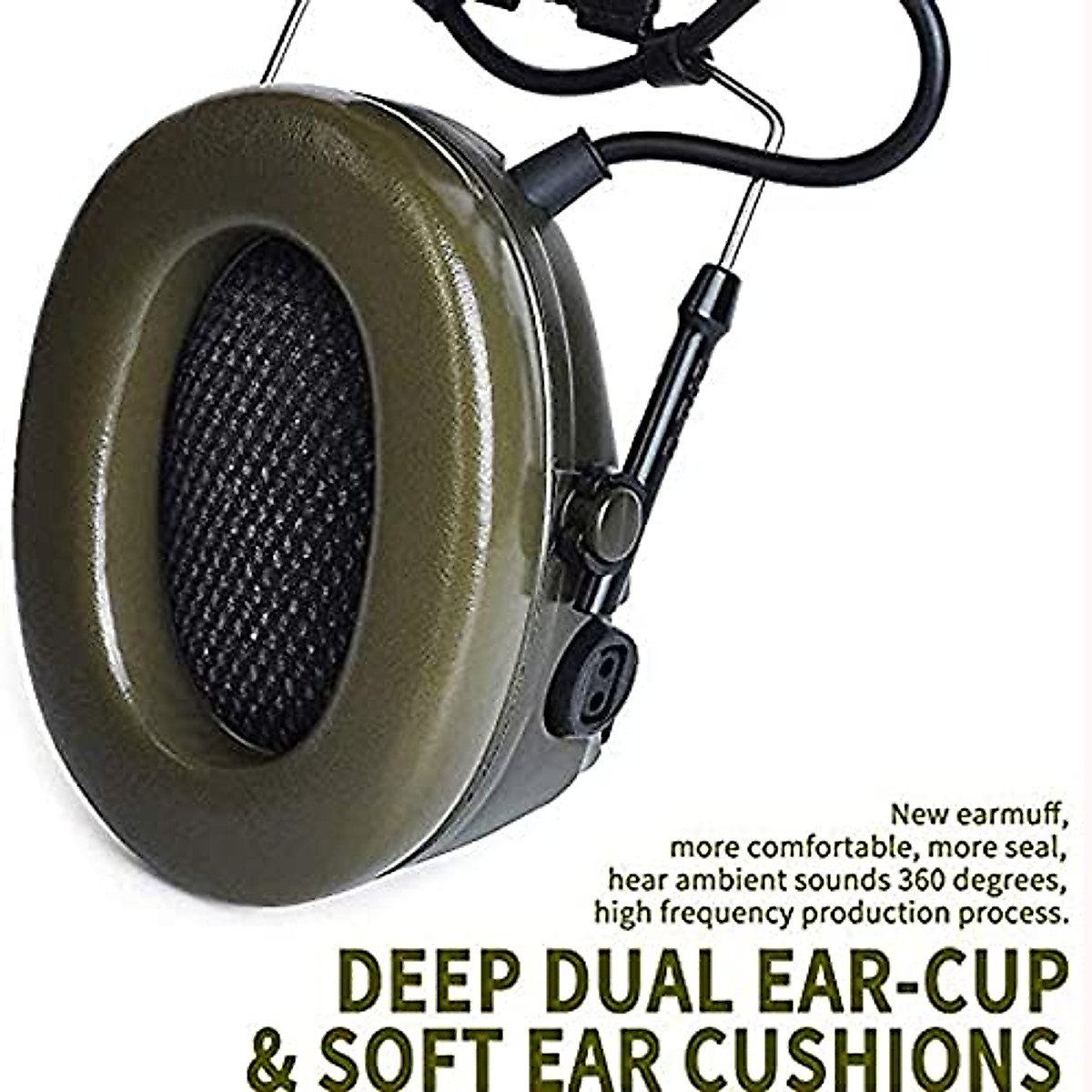 ZTAC 【Z-TAC Official Store】 Z-Tactical Comta II Style Headset G:2 Mil-Spec ZH041 Fit with Military PTT(Except PTT) Noise Canceling Sound Collection Soundproof Tactical Headset with Mic FG