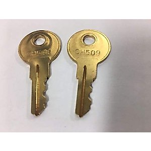 2 Pcs of Cut Keys Code CH509 RV Compartment Basement Truck Tool Box Keys