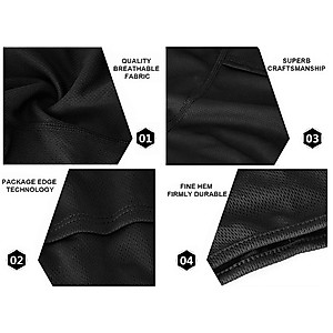 Valleycomfy 4PCS Balaclava Ski Mask Winter Face Mask Men Women UV Protection Hood Windproof Sun Hood Tactical Masks(Black)