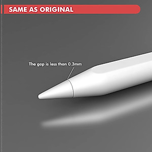 MEKO 4 Pack Replacement Tips for Apple Pencil 1st Gen & 2nd Gen, Pen Nibs for iPad Pro Pencil- White