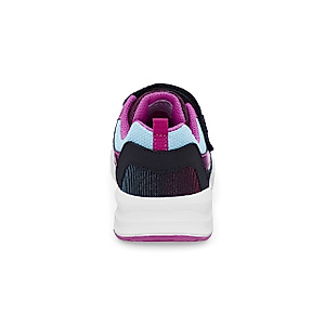 Stride Rite Girls Lighted Cosmic Sneaker, Black Multi, 11.5 Wide Little Kid