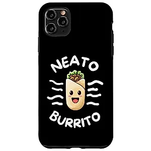 iPhone 11 Pro Max Neato Burrito Lover Cute Kawaii Funny Saying Food Pun Dark Case
