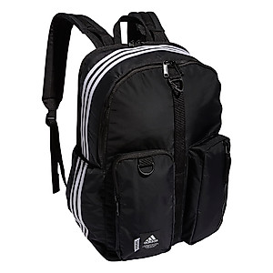 adidas Iconic 3 Stripe Backpack, Nomad Camo Grey/Black, One Size