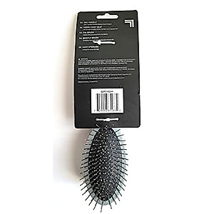 Sharper Image Dog Brush Pet Grooming Tools -Pet Brush Cat Brush 2 Sided Bristle Grooming Brush Long & Short Hair Tangled Hair Removing Shedding Loose Undercoat Fur - All Breeds (French Grey)