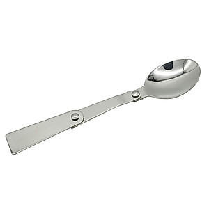 Maydahui Folding Spoon and Fork SUS 18/10（304）Stainless Steel Salad Spork Portable for Thermos and Travel (Pack of 6)