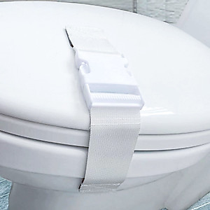 Toilet Locks Baby Proof Child Toddlers, [2 Packs] Sturdy Safety Toilet Lid Seat Proofer Lock for Kids Pets Dog, Easy Installation and Fit Most Toilets Bathroom (White)